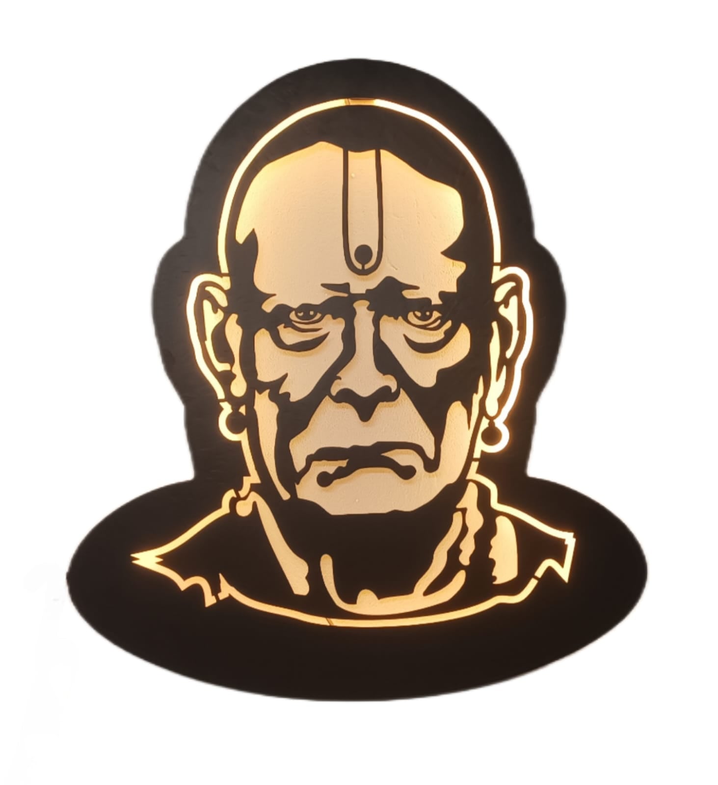 II Shri. Swami Samarth Wall II Art II Metal Frame II Powder Coated II ...